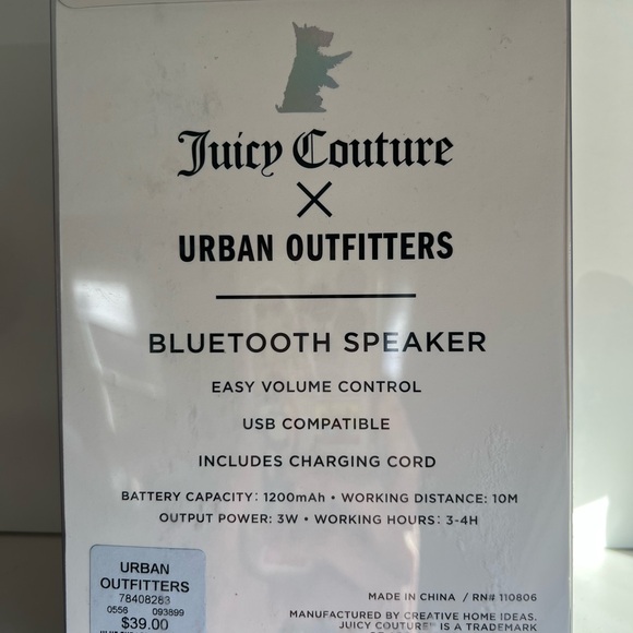 Juicy Couture | Portable Audio & Video | Pink Dog Bluetooth Speaker ...